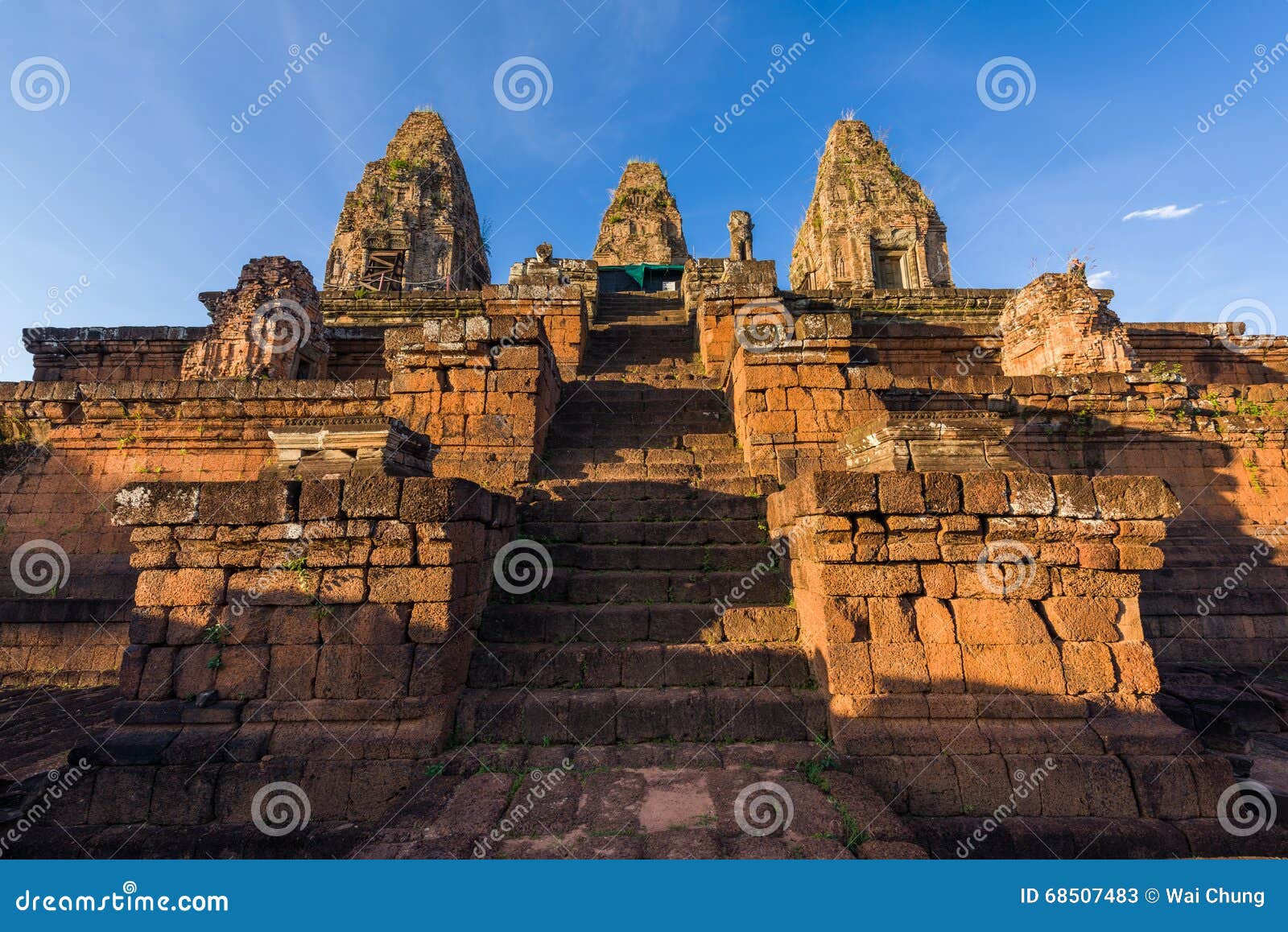 Ancient Pre Rup Temple stock image. Image of asia, blue - 68507483