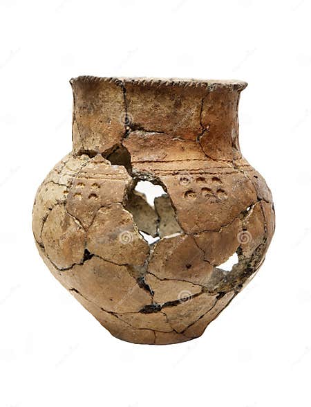 Ancient Prehistoric Broken Pot Stock Image - Image of craft ...