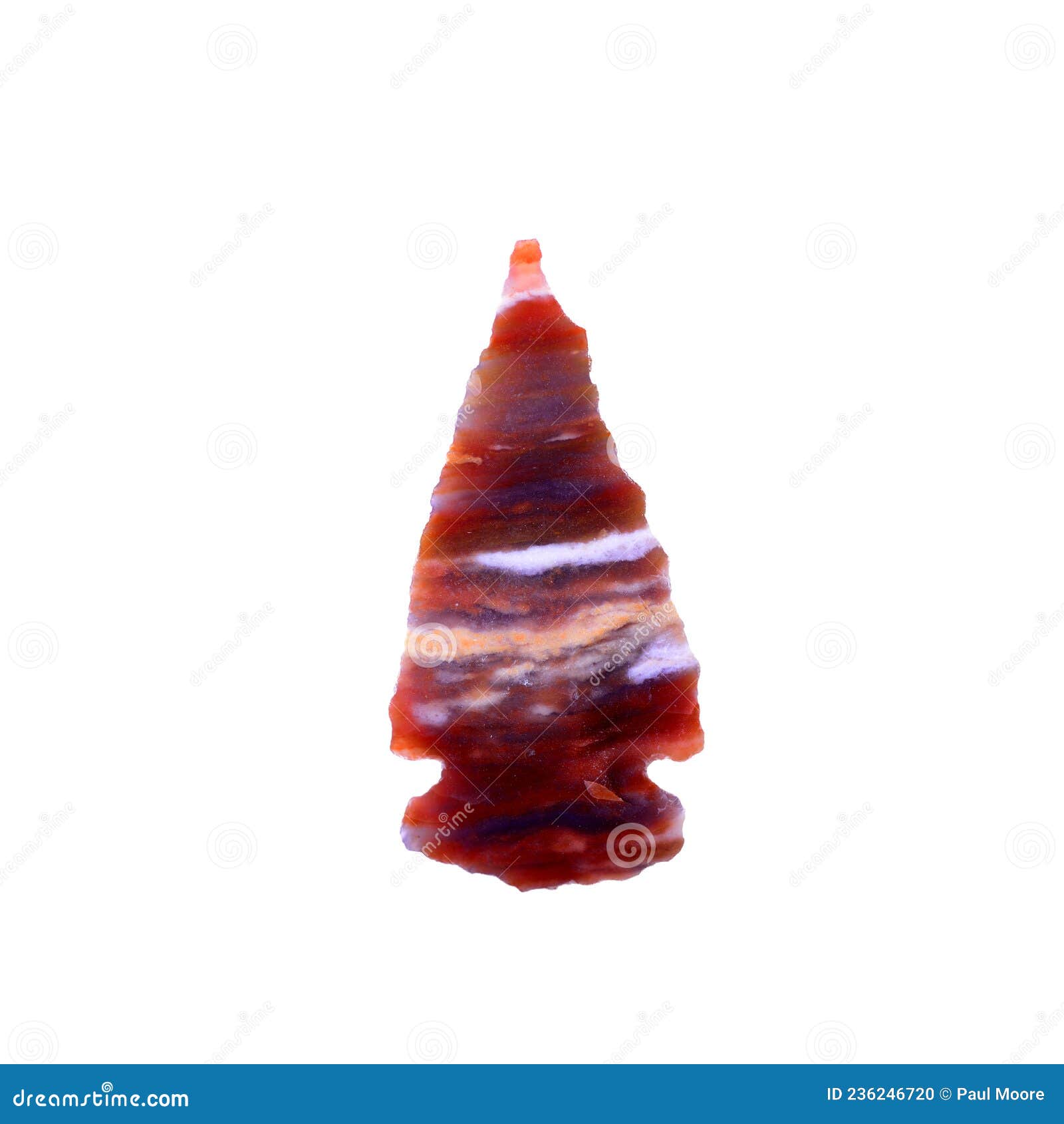 Ancient Prehistoric Primive Arrowhead Stock Photo - Image of american ...