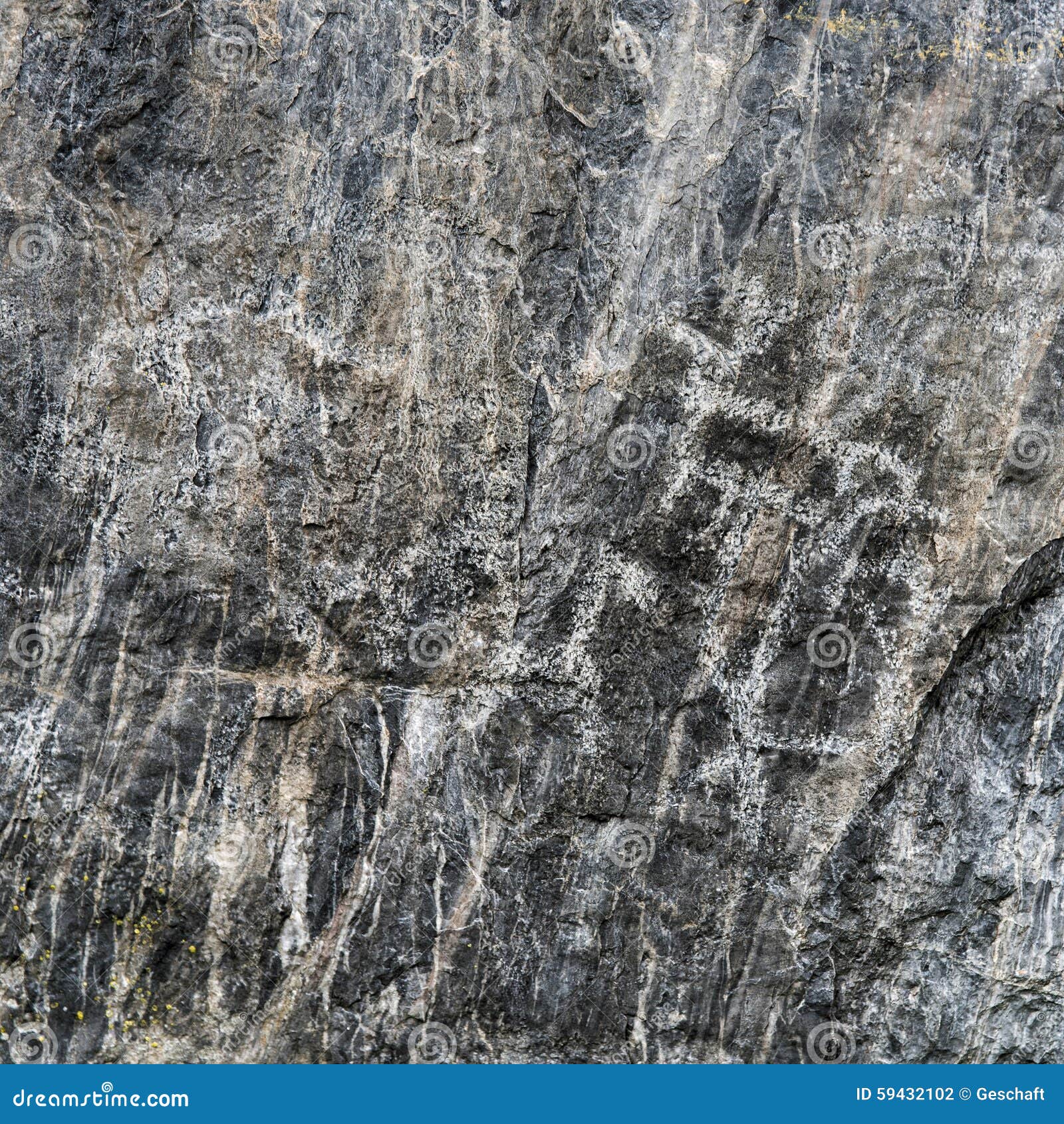 Ancient Primitive Rock Carvings on Black Stone Stock Photo - Image of ...