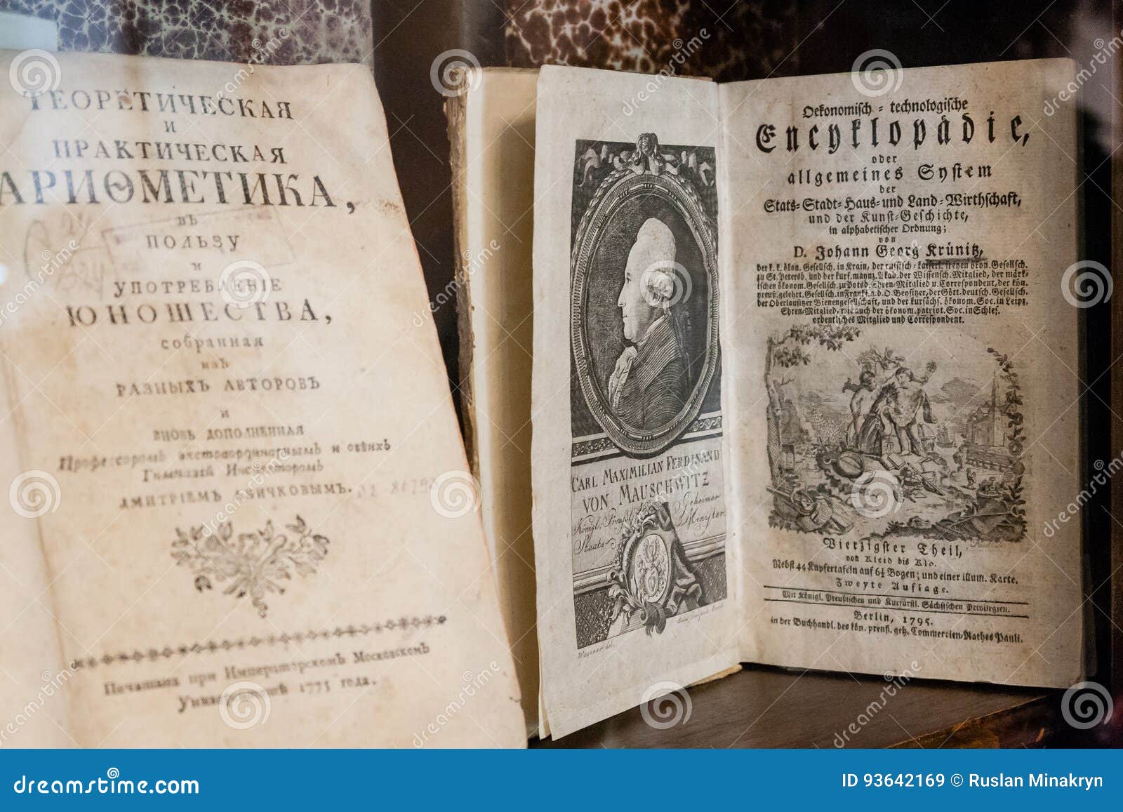 Ancient Printed Texts in a Historical Book Editorial Stock Image ...