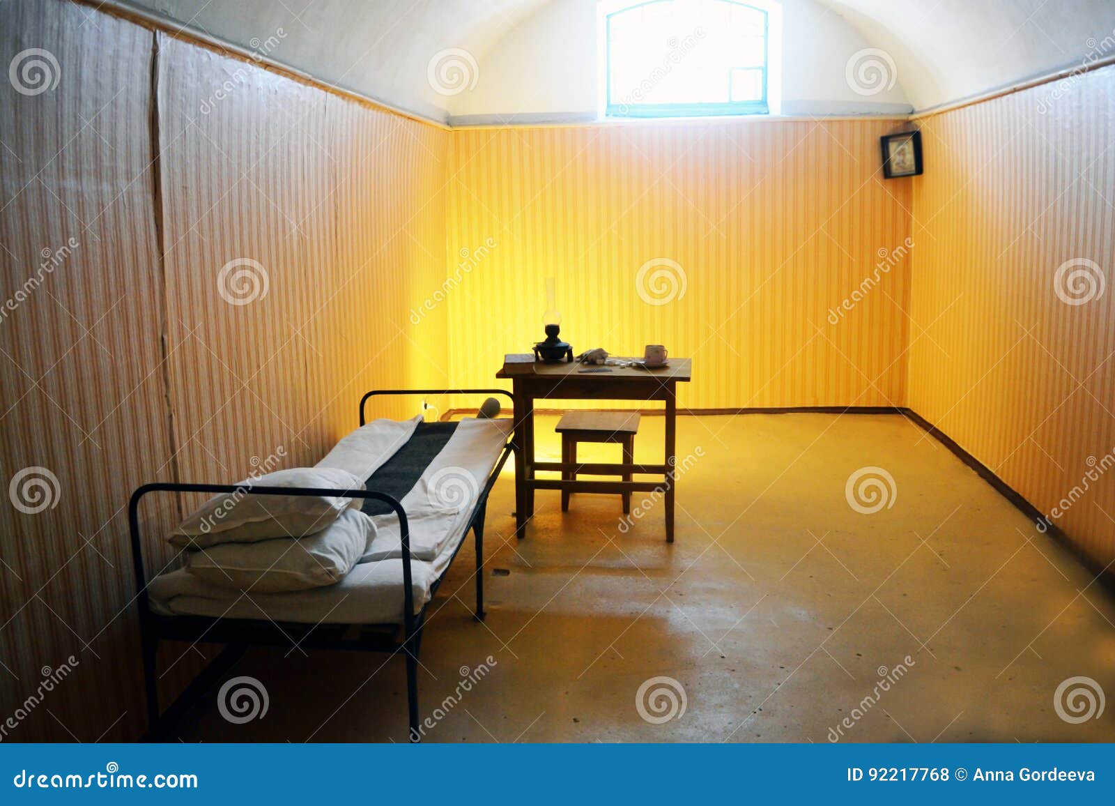 Ancient prison cell stock photo. Image of port, architecture - 92217768