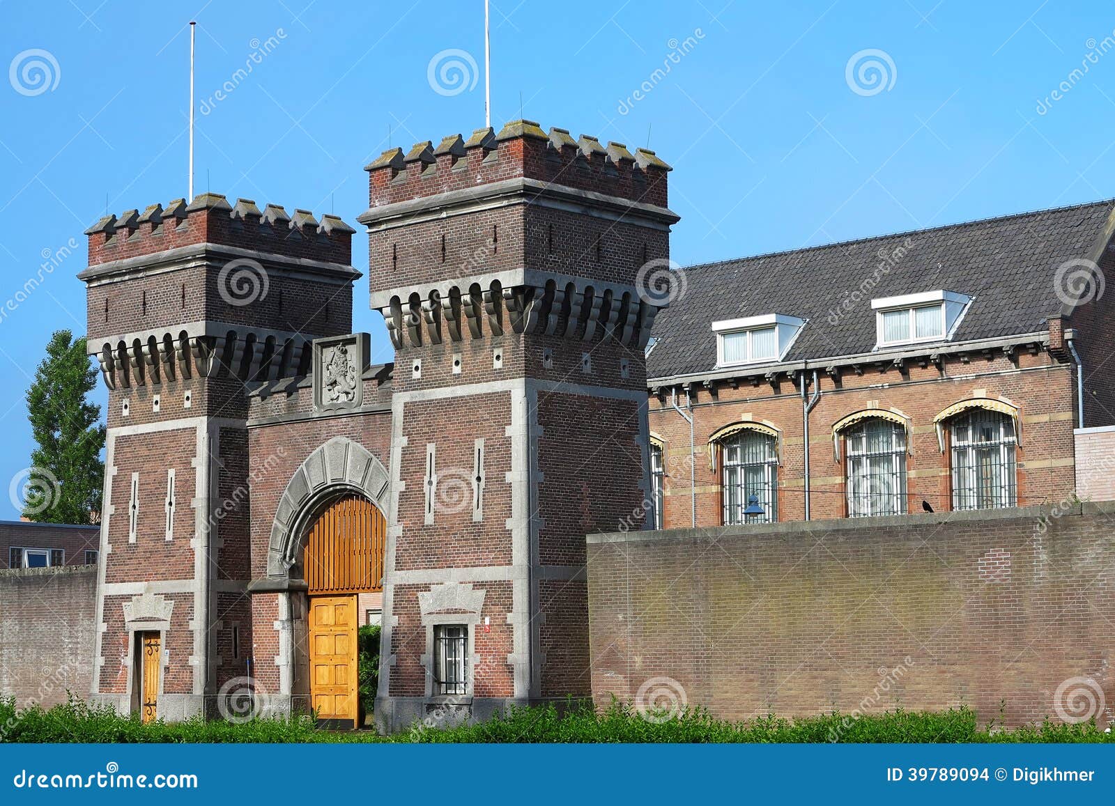 Ancient Prison Gate stock photo. Image of portal, jail - 39789094