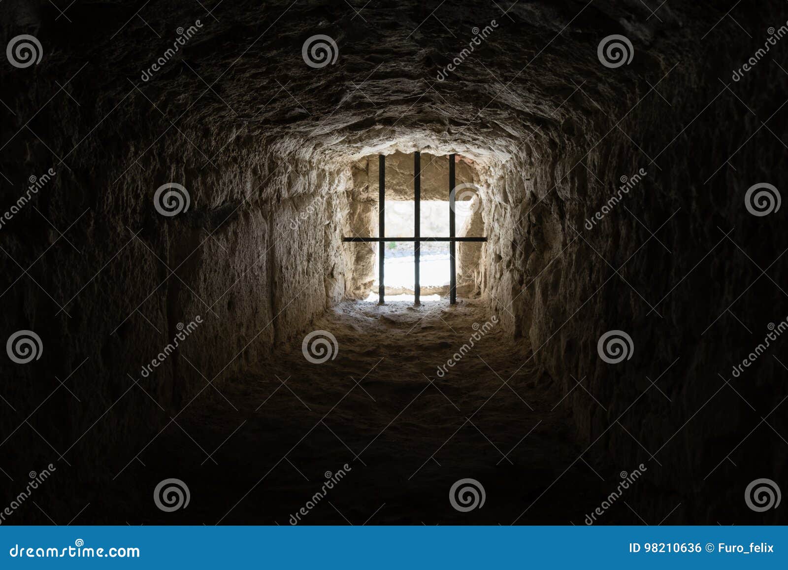 Ancient prison window stock photo. Image of dungeon, medieval - 98210636