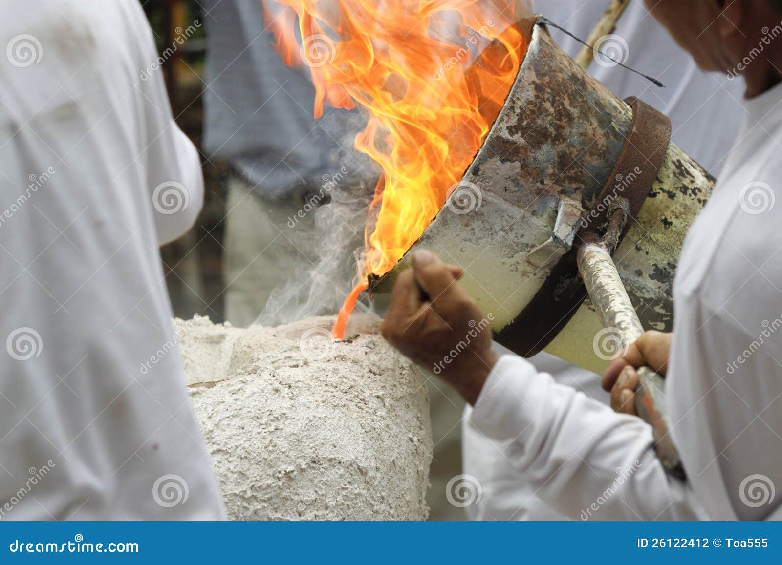 Ancient process metal cast stock photo. Image of asian - 26122412