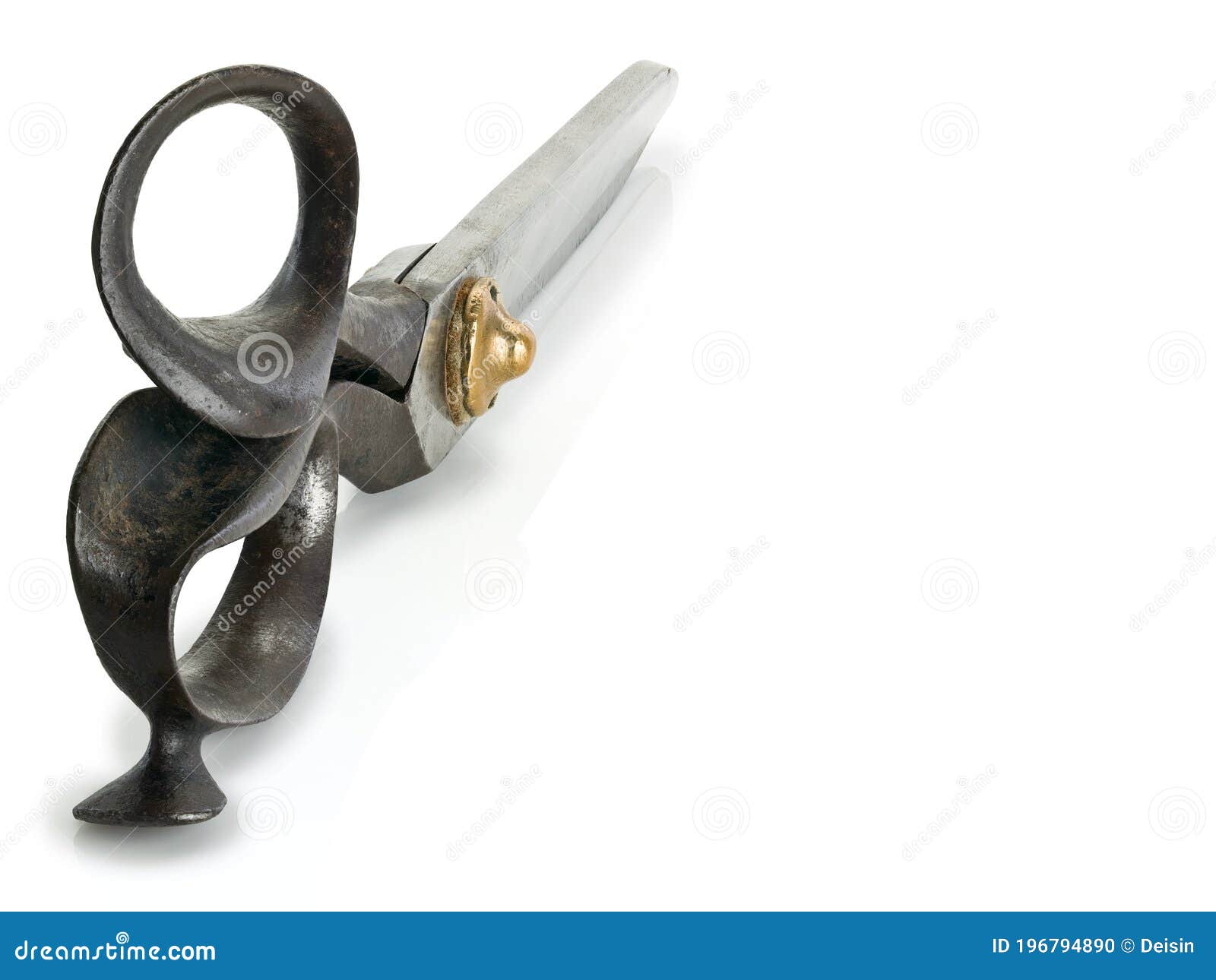 Ancient Professional Scissors for the Tailor and the Cutter Stock Photo ...
