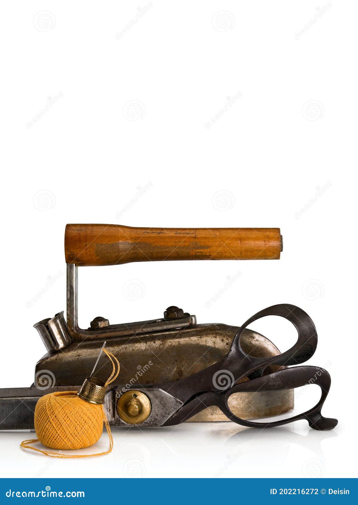 Ancient, Professional Tools of the Tailor Stock Photo - Image of ...