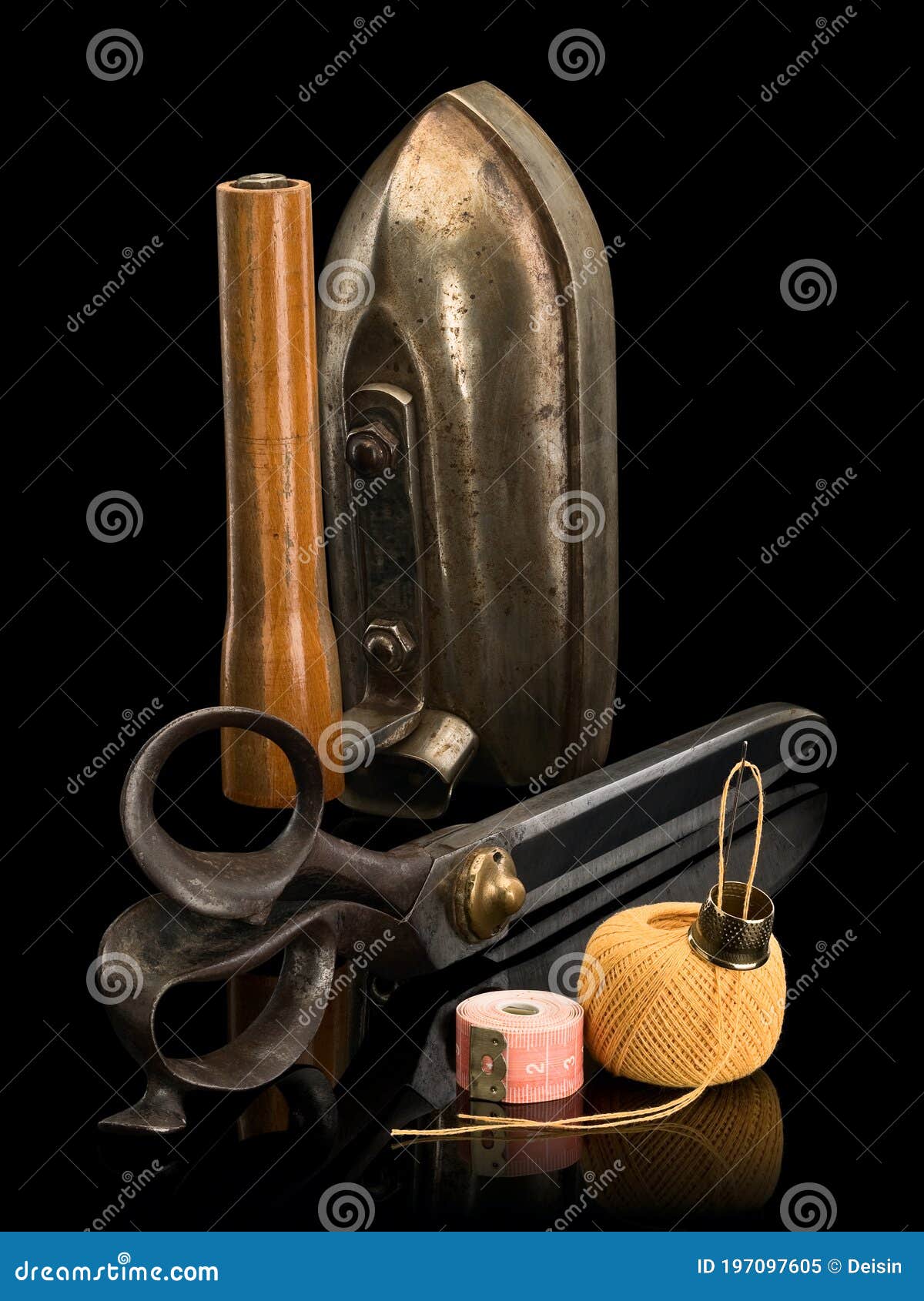 Ancient, Professional Tools of the Tailor Stock Image - Image of tool ...