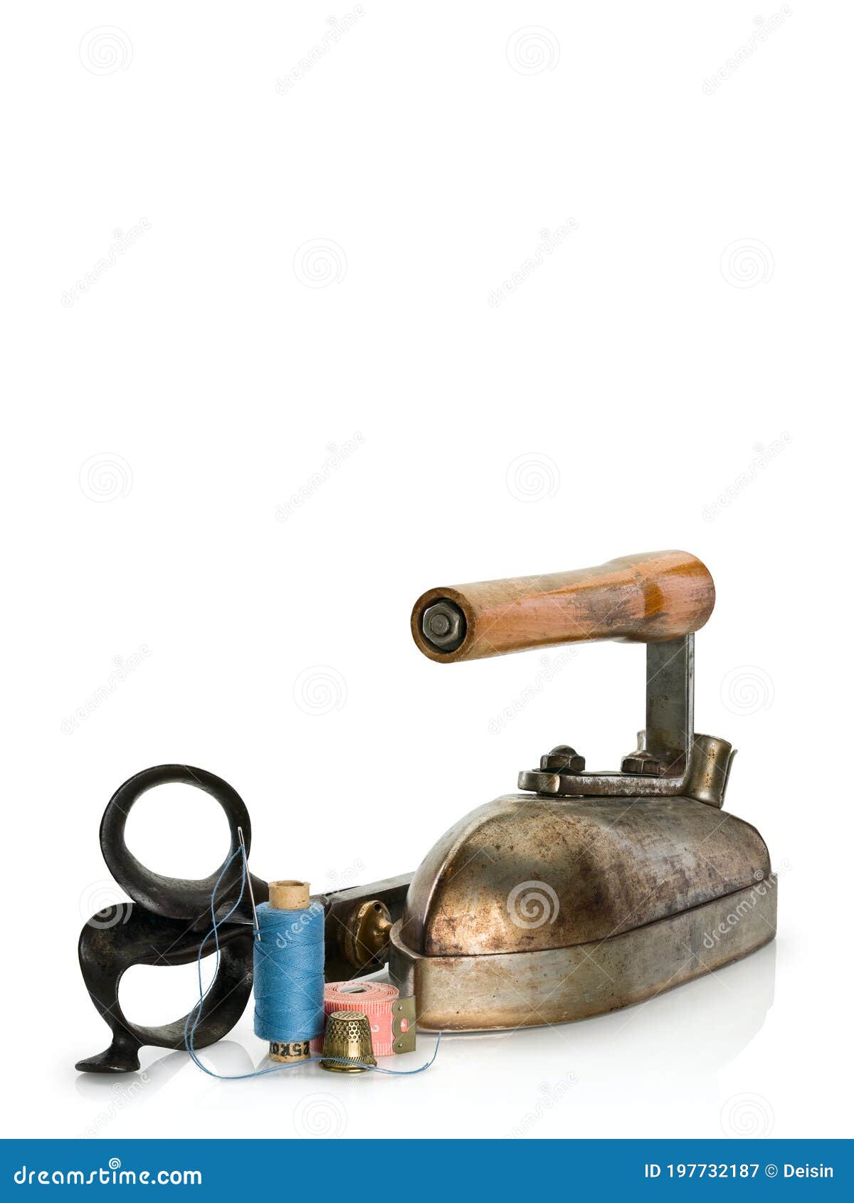 Ancient, Professional Tools of the Tailor Stock Image - Image of needle ...