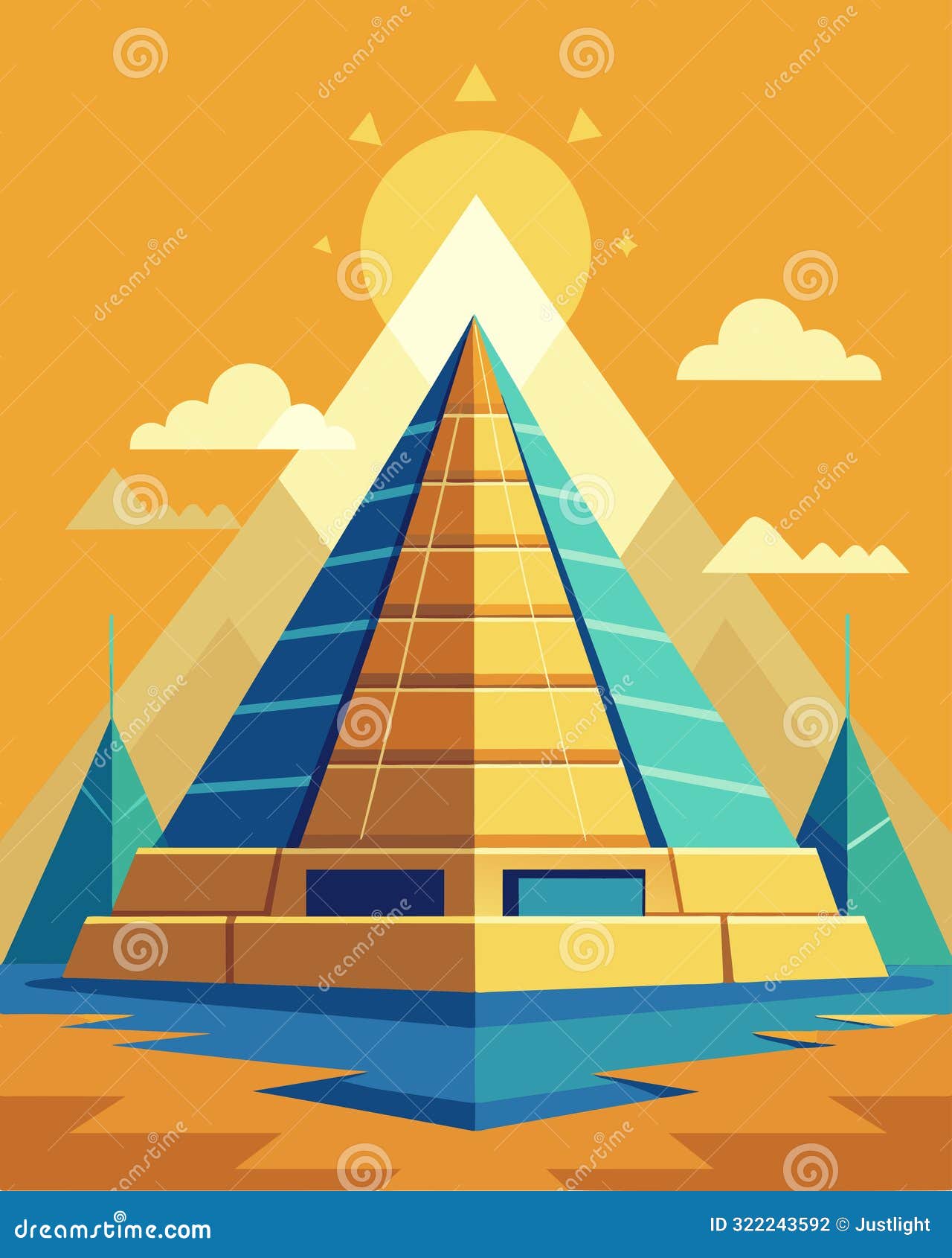 An Ancient Pyramid Its Smooth Sides Now Home To Powerful Solar Panels ...