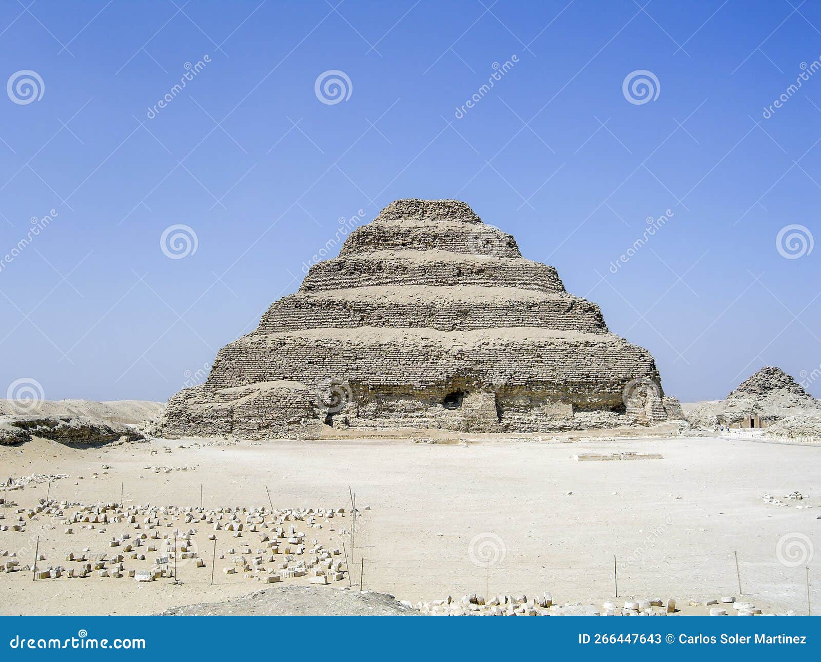 The Ancient Pyramid of Sakkara. Also Known As the First Pyramid of ...