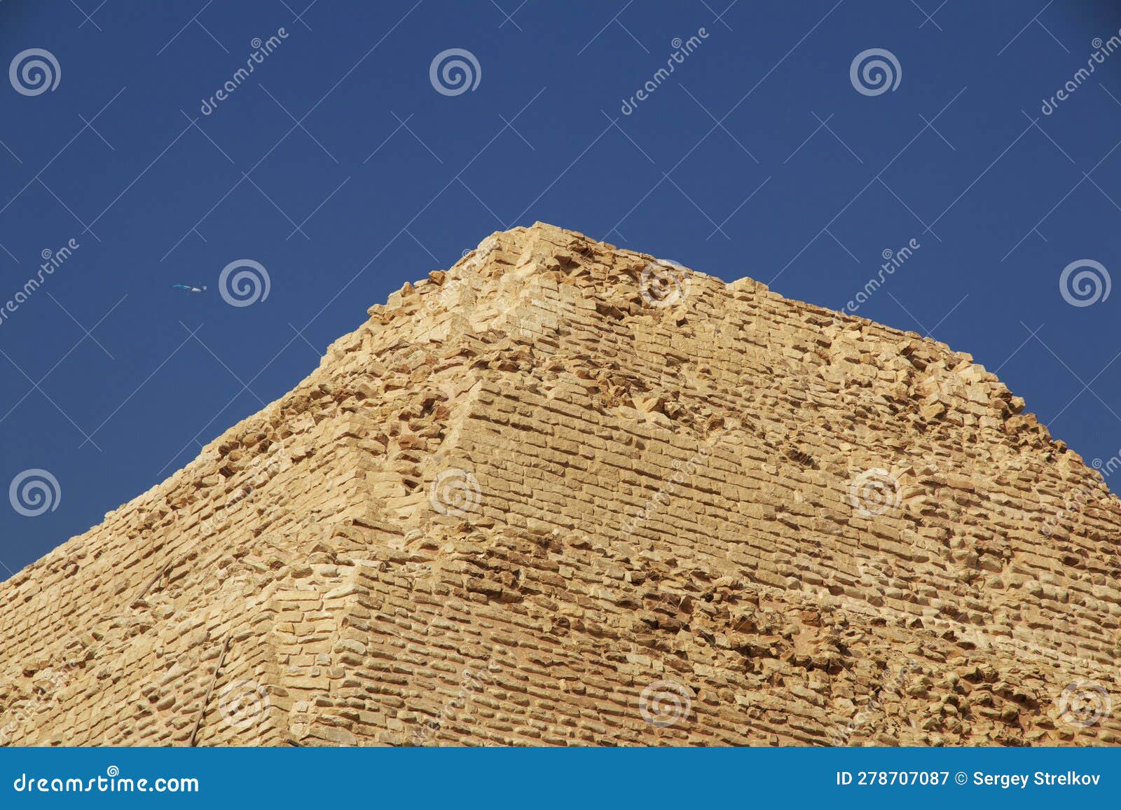 Ancient Pyramid of Sakkara in the Desert of Egypt, Africa Stock Image ...