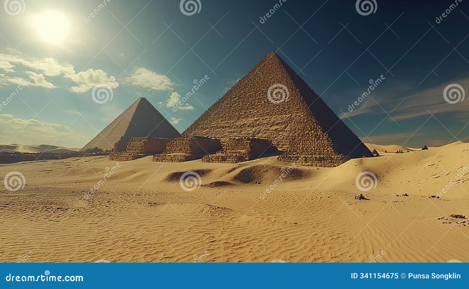 Ancient Pyramids In Snow, Egypt Pyramid In Winter, Global Cooling, Ice ...