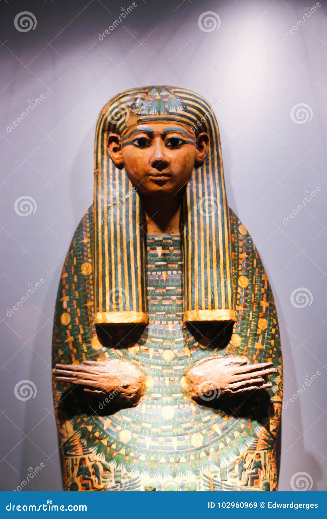 Ancient Queen Coffin in Museum of Embalming at Luxor, Egypt Editorial ...