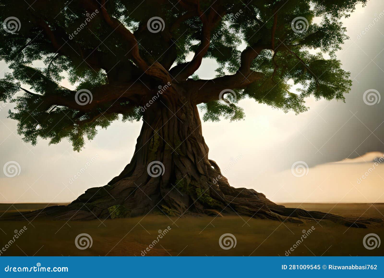 An Ancient Realistic Haunted Tree, Magical and Fantasy Stock ...