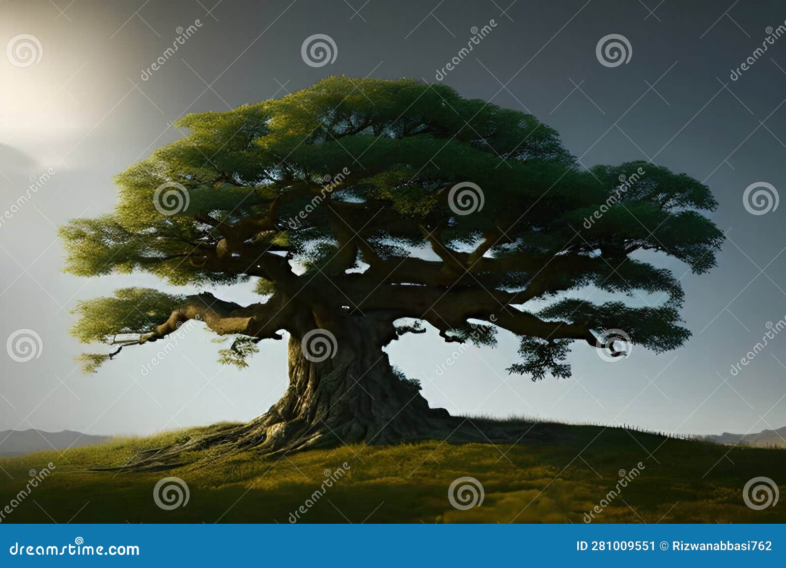 An Ancient Realistic Haunted Tree, Magical and Fantasy Stock ...