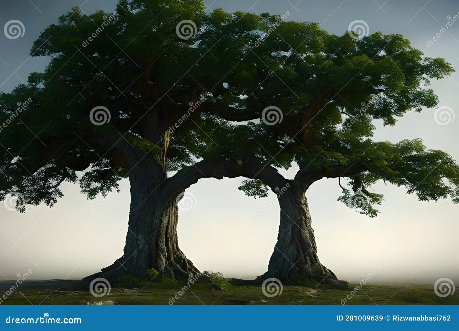 An Ancient Realistic Haunted Tree, Magical and Fantasy Stock ...