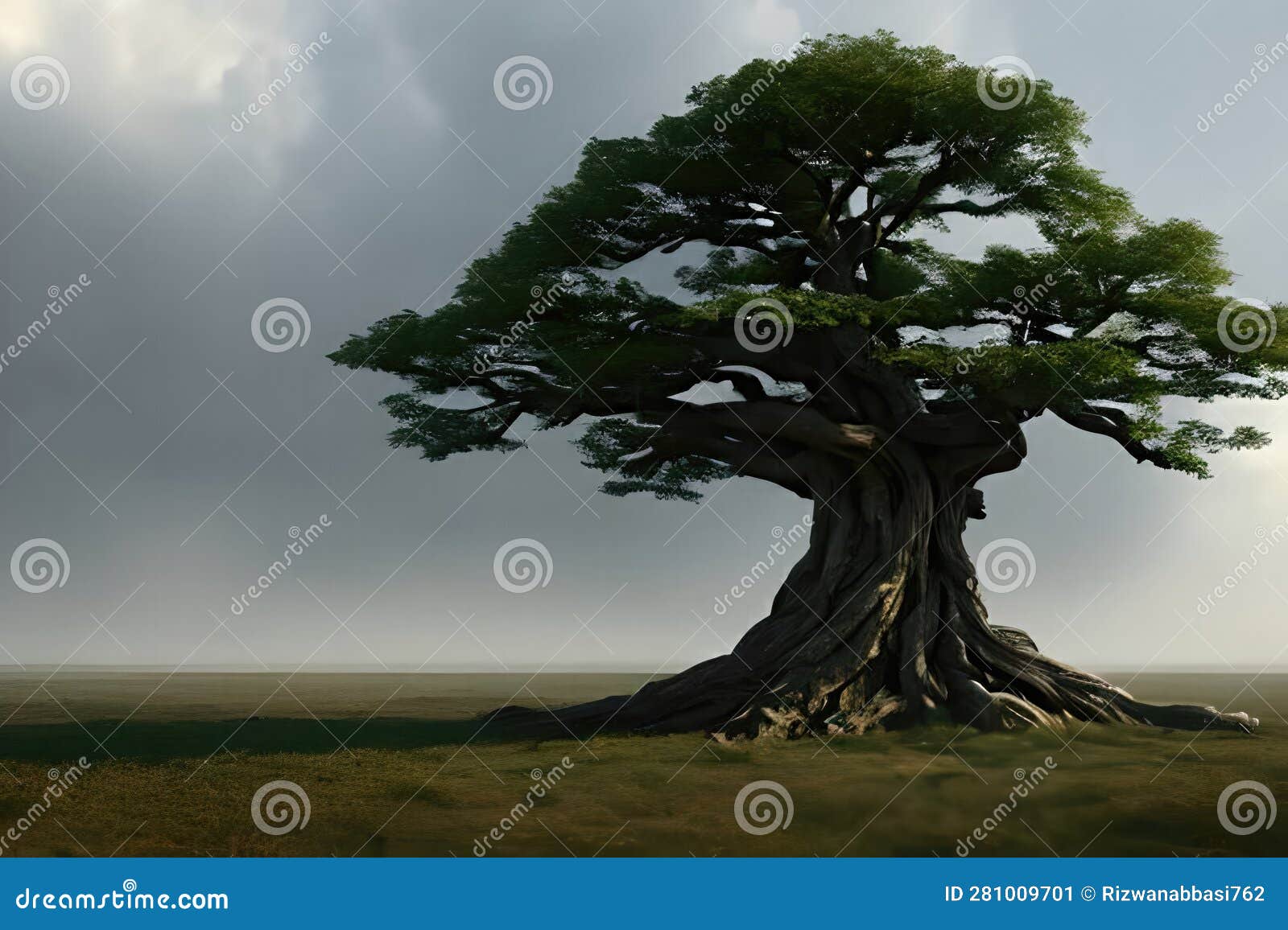 An Ancient Realistic Haunted Tree, Magical and Fantasy Stock ...