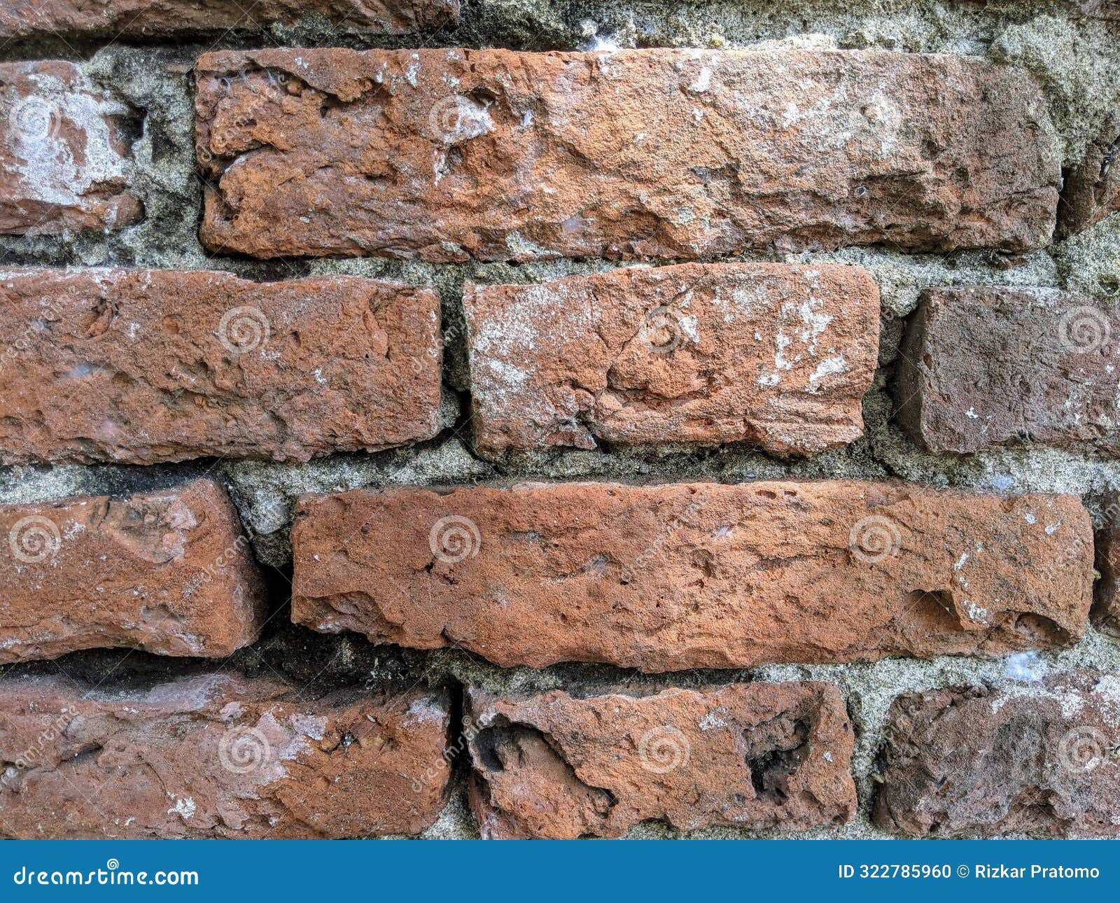 The Ancient Red Brick Walls of an Ancient Building, Which is Starting ...