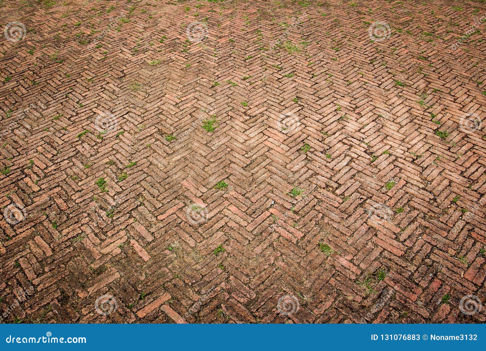 Ancient Red Bricks Floor in Basic Pattern Stock Image - Image of brick ...