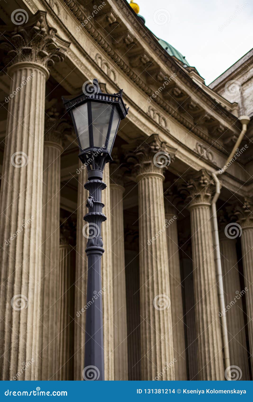 Relief Columns of the Cathedral Stock Photo - Image of architecture ...