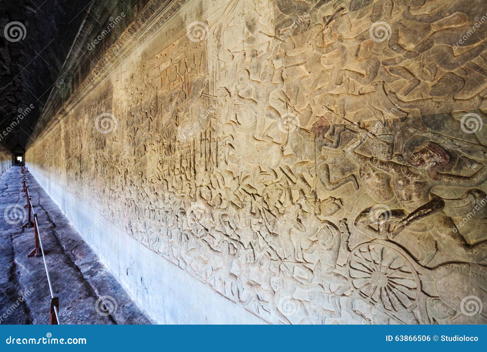 Ancient Relief. Perspective View. Stock Photo - Image of material ...