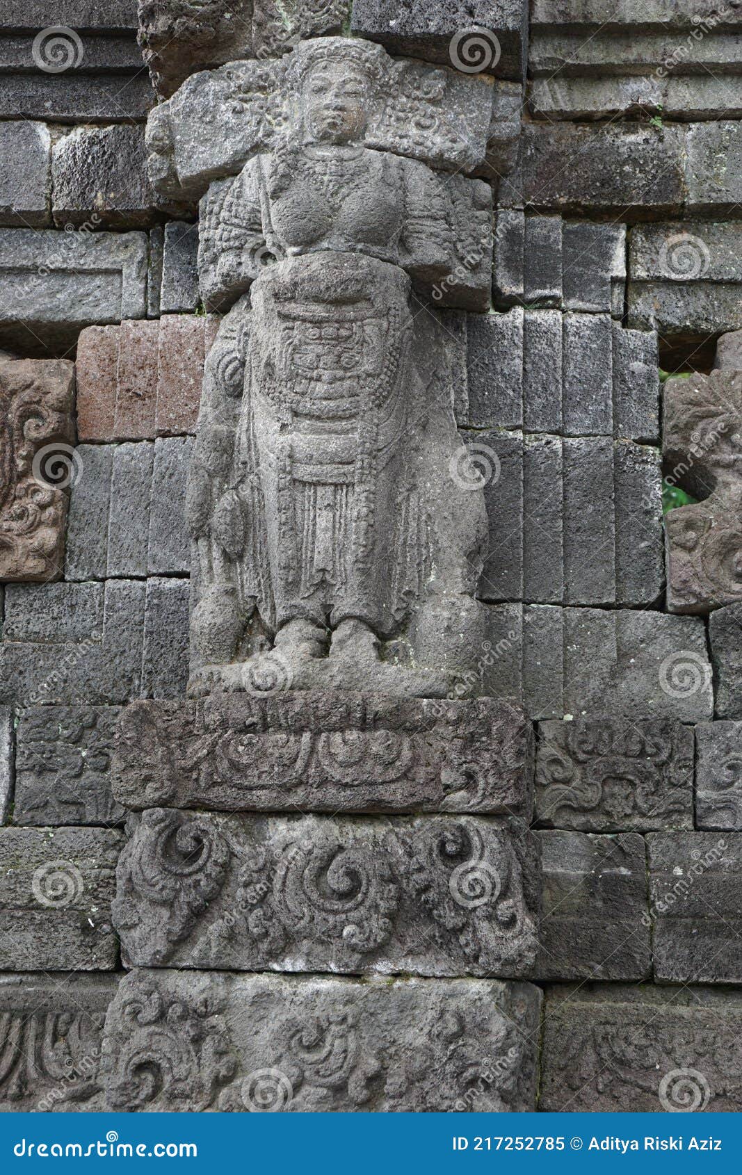 Blitar, East Java, Indonesia - April 25th, 2021 : Ancient Relief on the ...