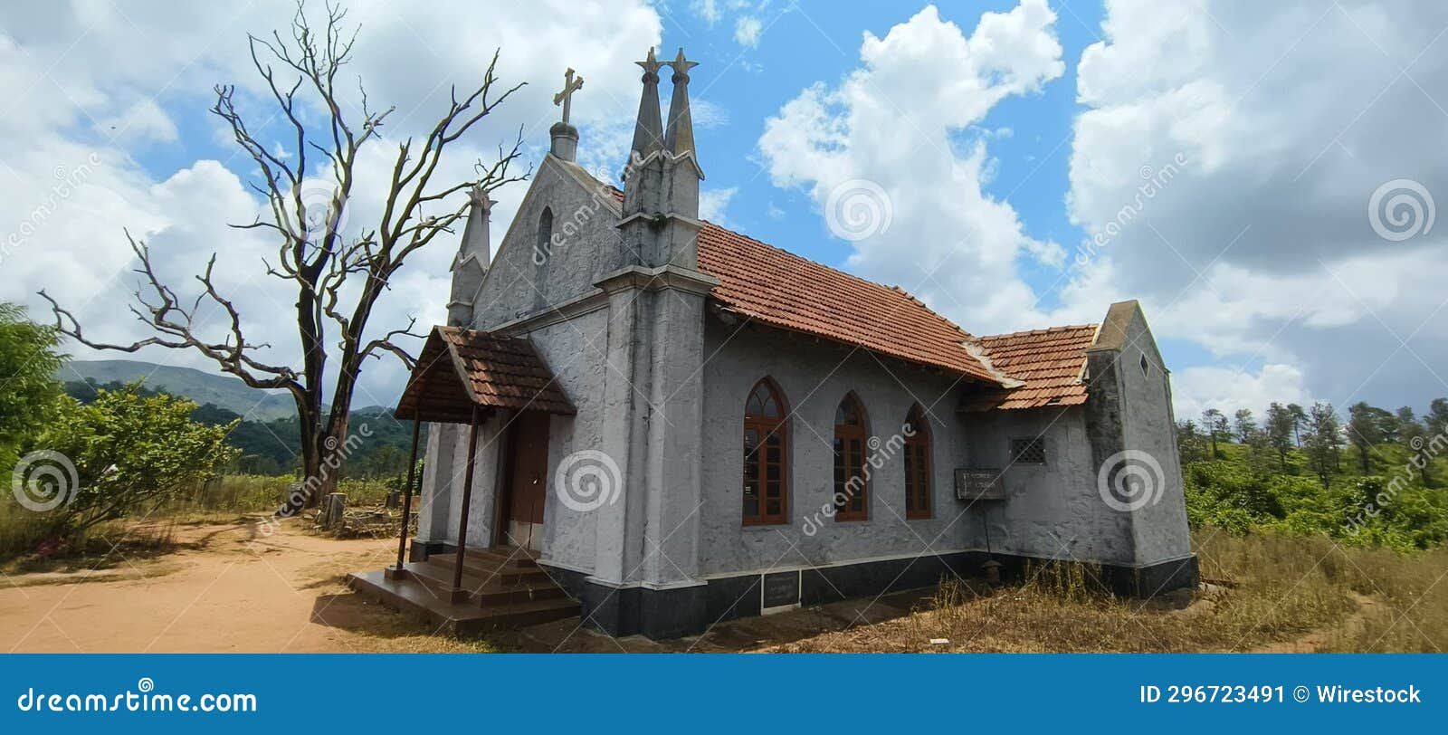 Ancient Religious Building in the Middle of a Rural Landscape Stock ...