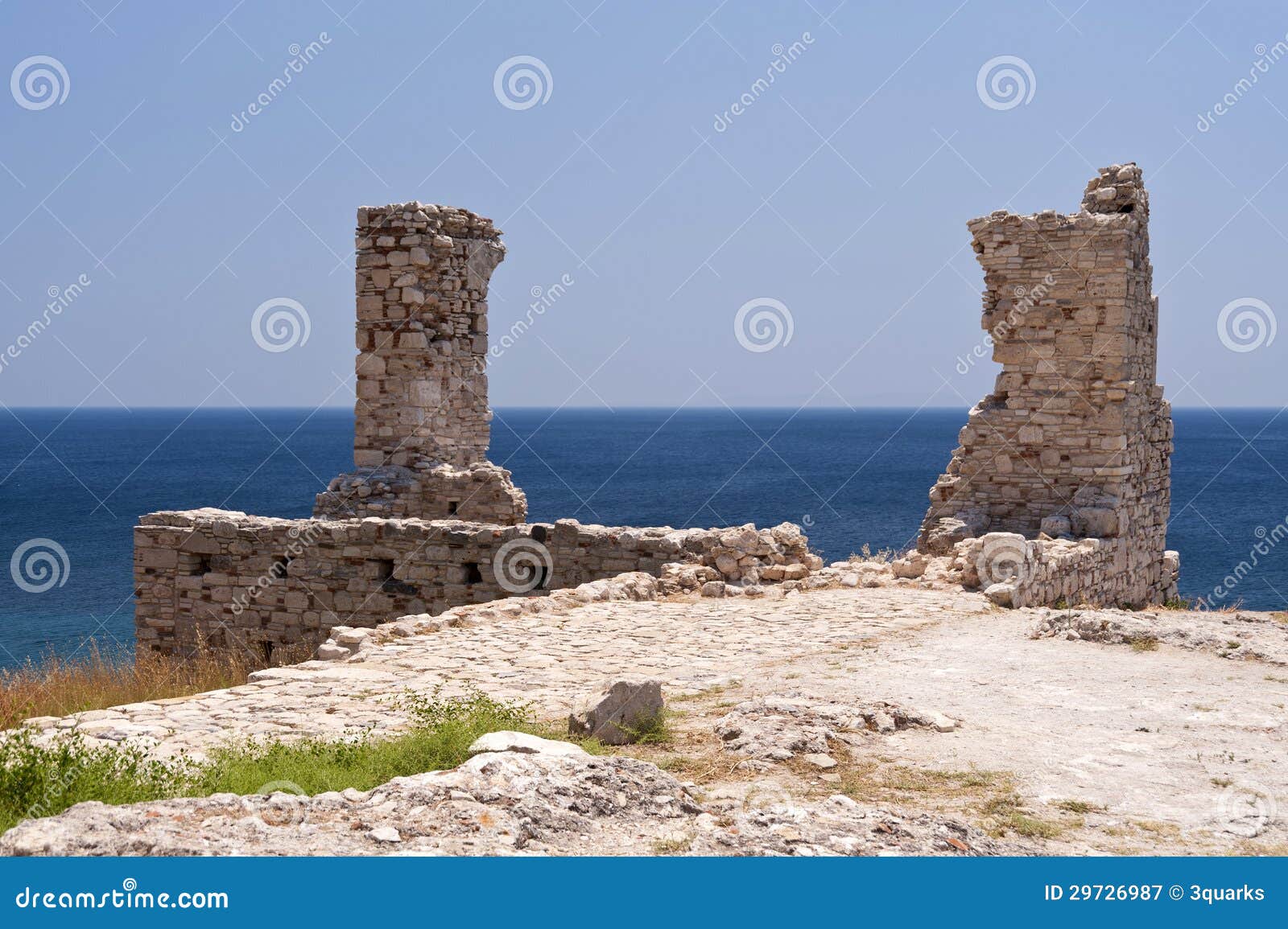 Ancient remains on Samos stock image. Image of relic - 29726987