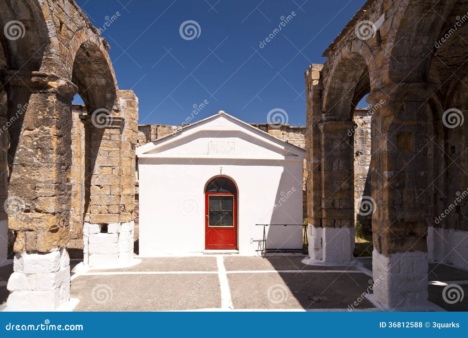 Ancient remains on Samos stock photo. Image of arches - 36812588