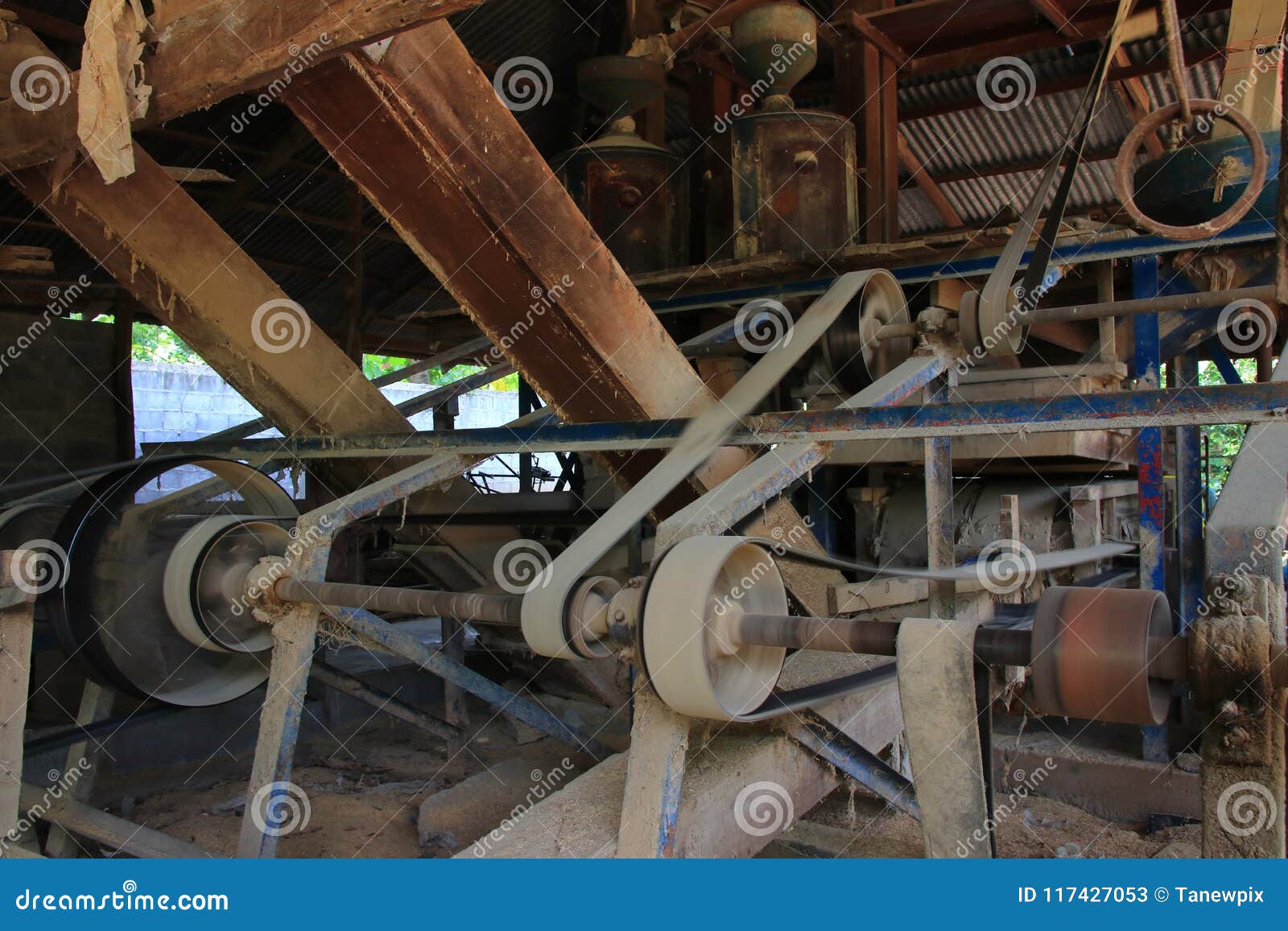 The Ancient Rice Mill is Also Available in Thailand. Stock Image ...