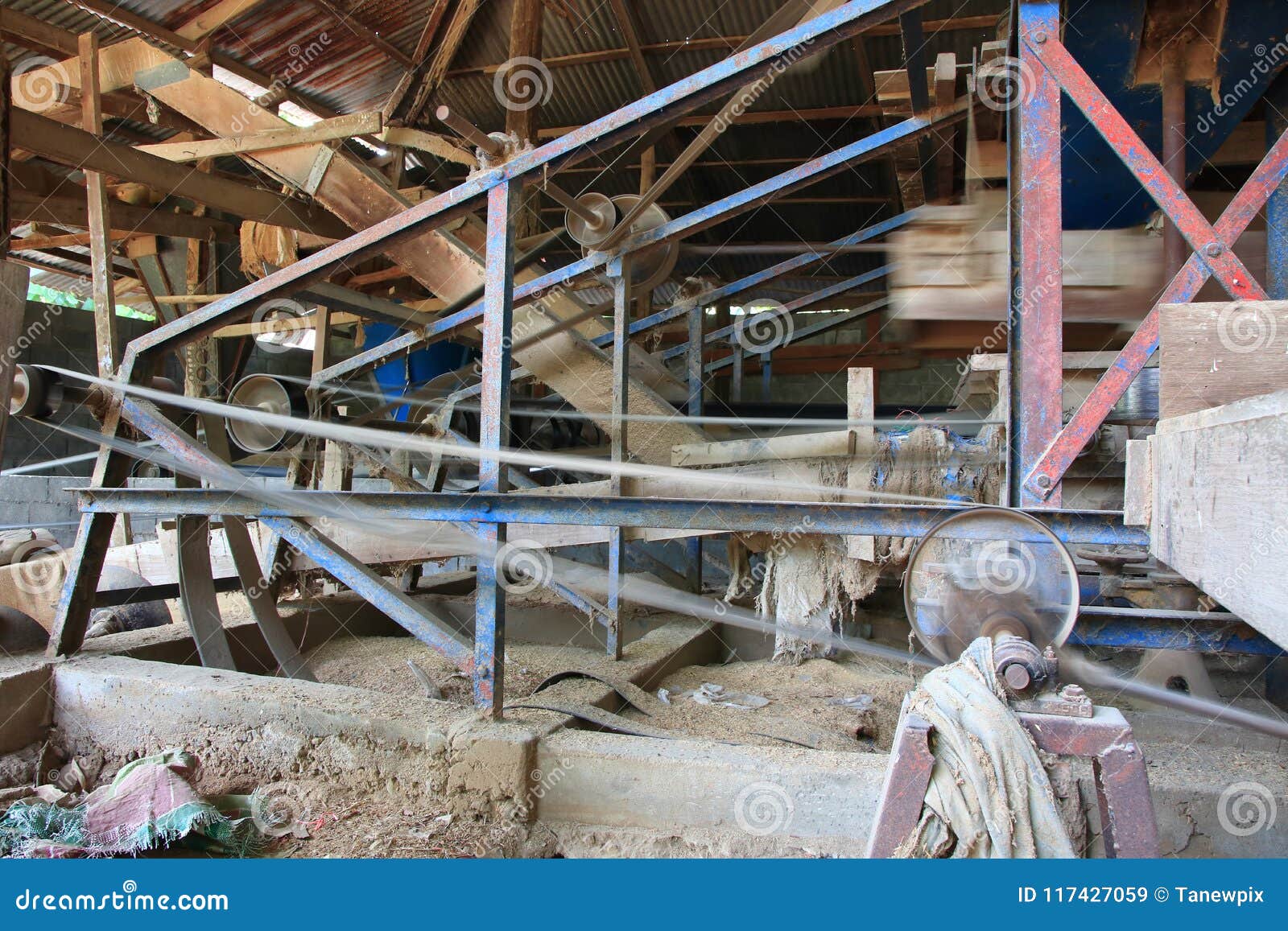 The Ancient Rice Mill is Also Available in Thailand. Stock Image ...