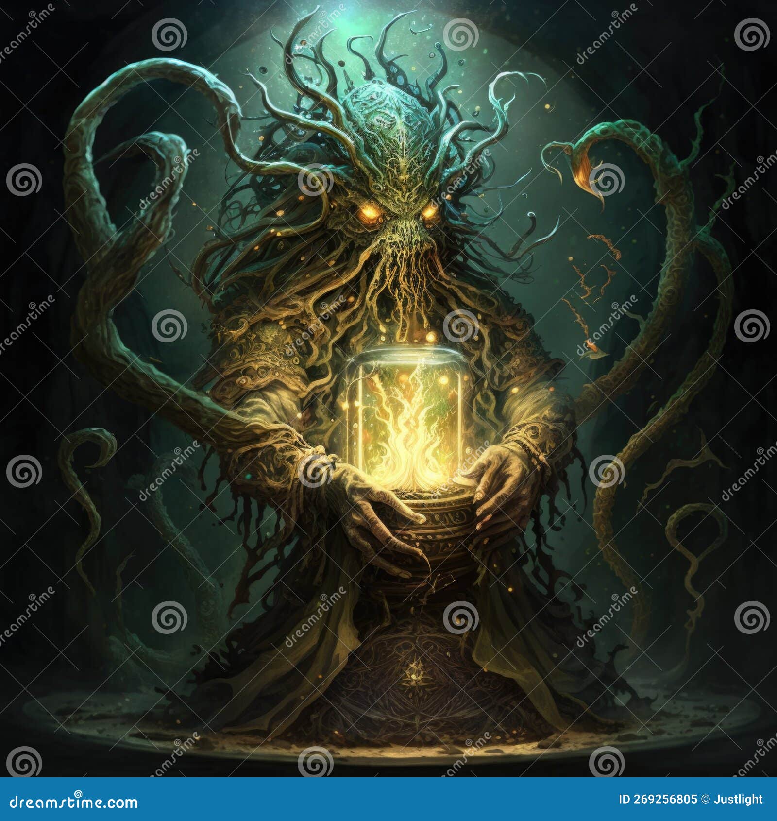 Ancient Ritual To Summon an Eldritch Abomination, Fantasy Art, AI ...