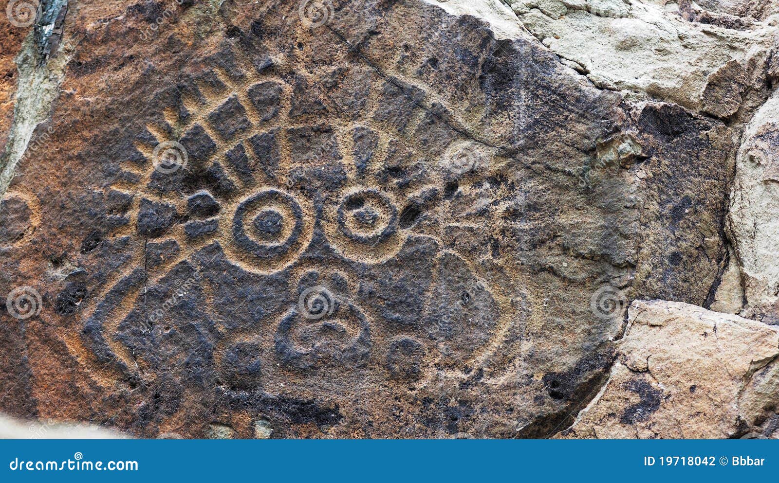 Ancient rock art stock photo. Image of angle, historical - 19718042