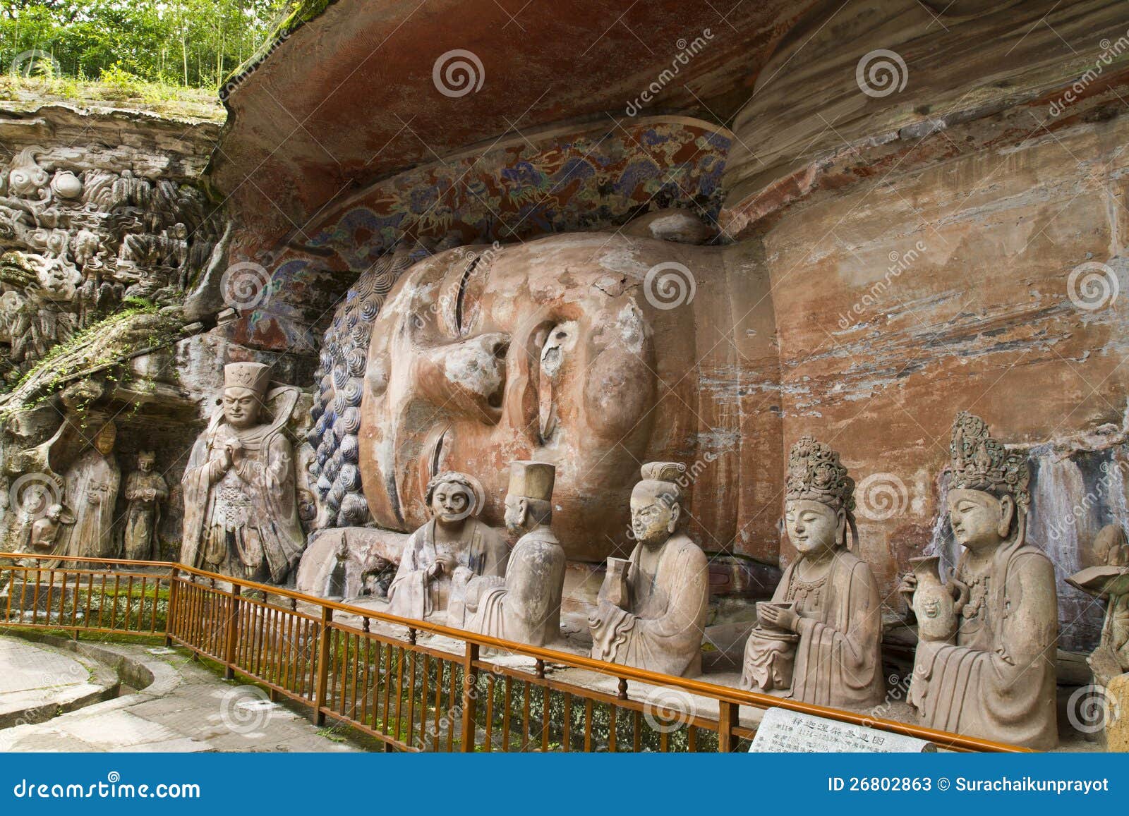 Ancient Rock Carving of China Stock Image - Image of culture, dazu ...