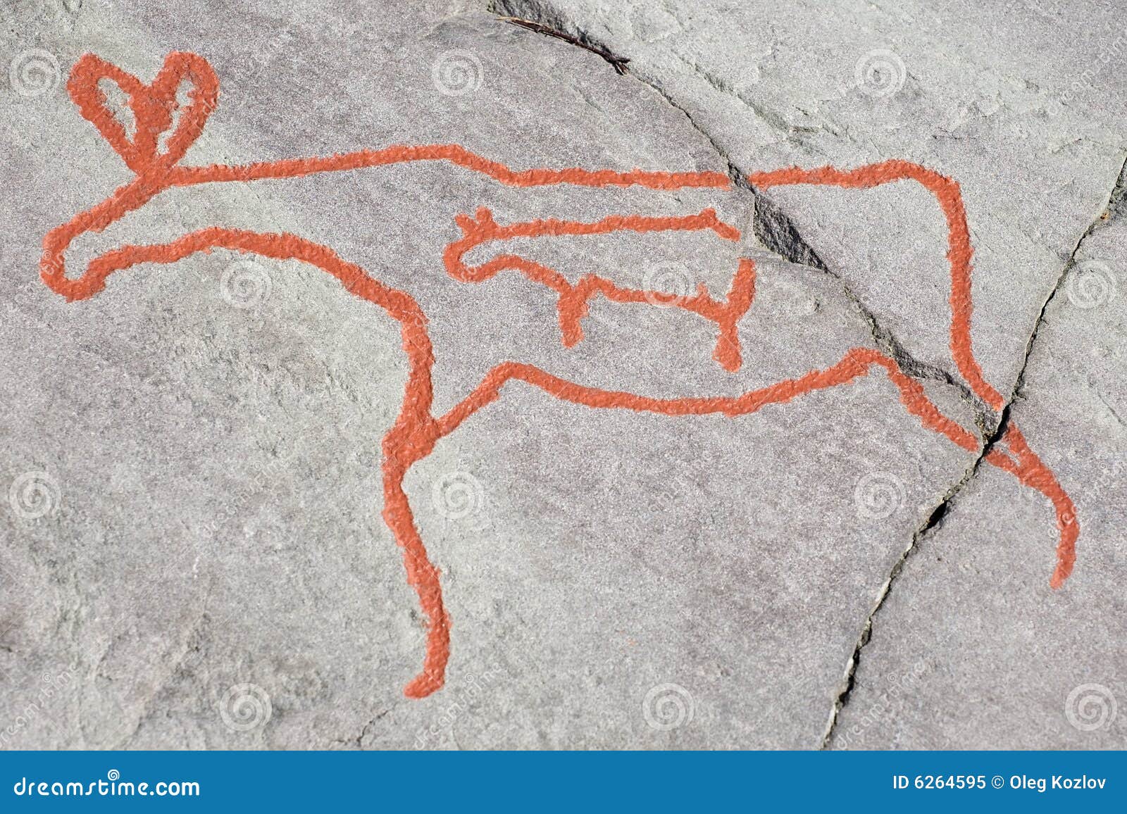 Ancient rock carvings stock image. Image of culture, alta - 6264595