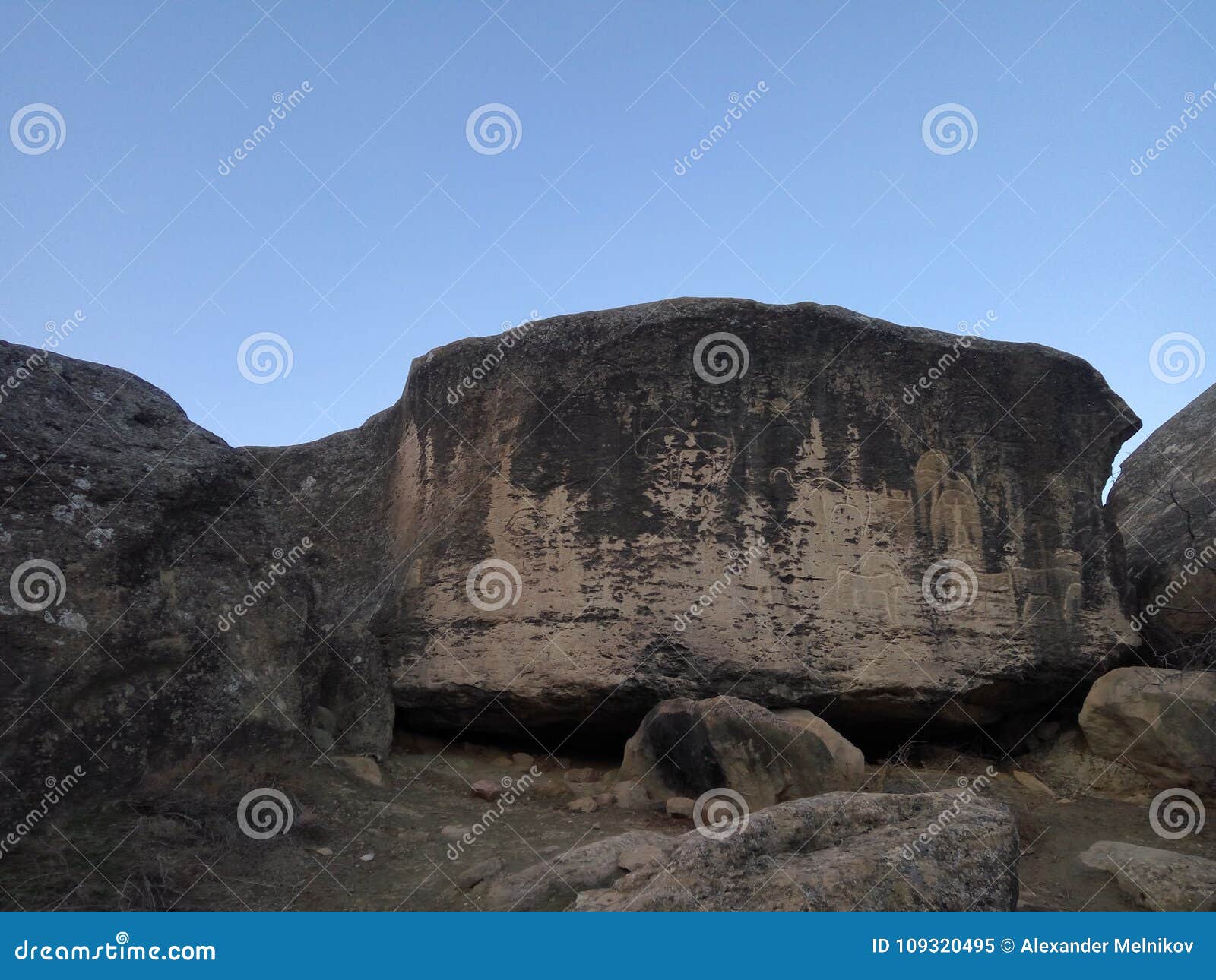 Ancient rock carvings stock image. Image of culture - 109320495