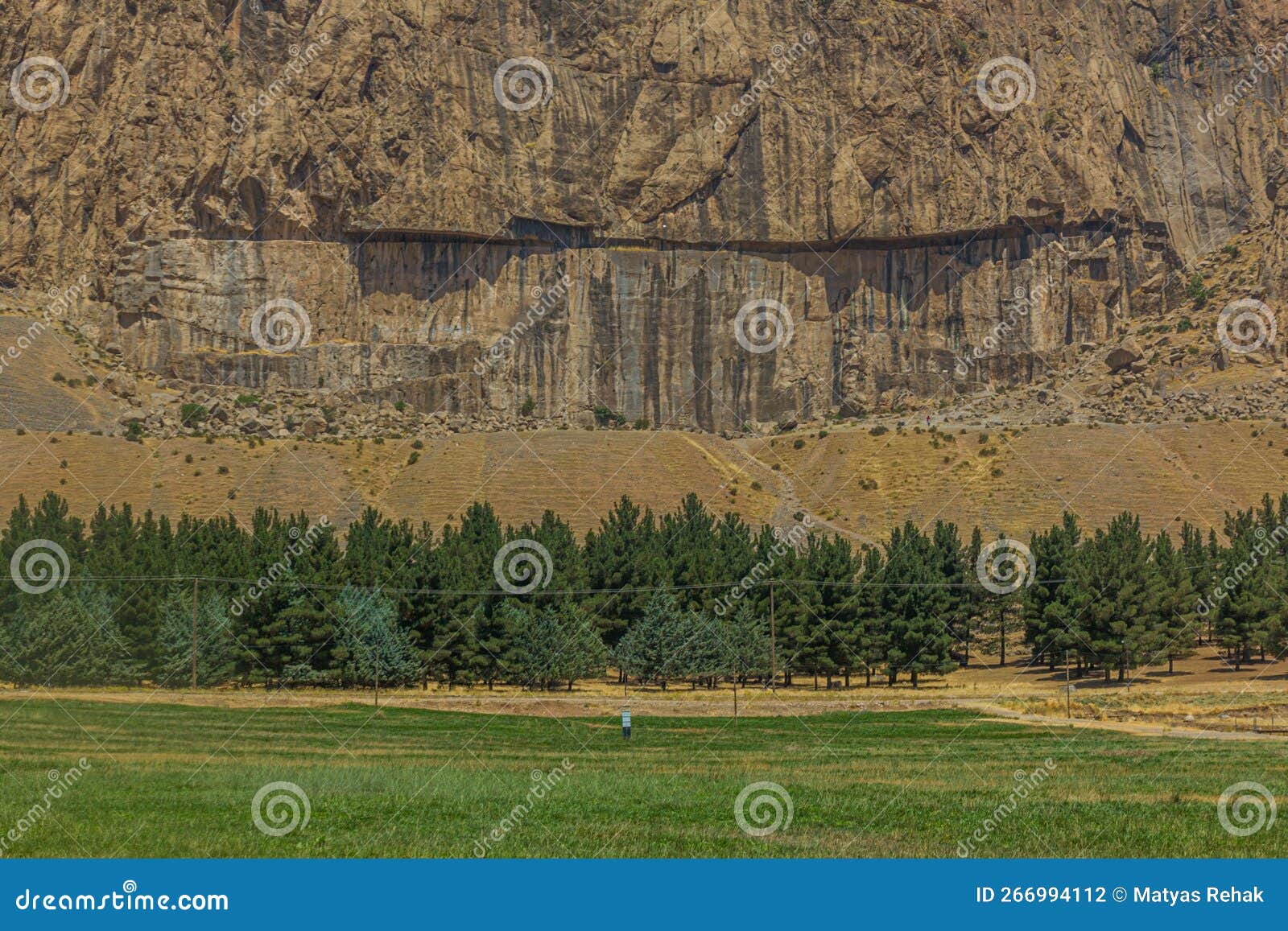 Ancient Rock Carvings in Bisotun, Ir Stock Photo - Image of ancient ...