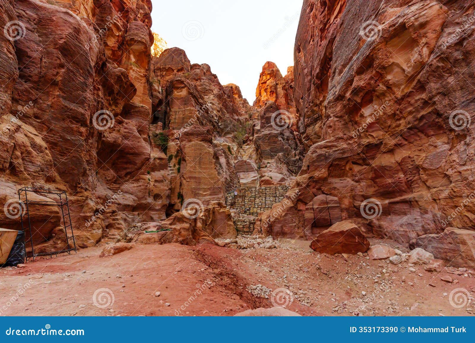 Ancient Rock-Cut Entrances in a Rugged Redstone Cliff Formation Stock ...