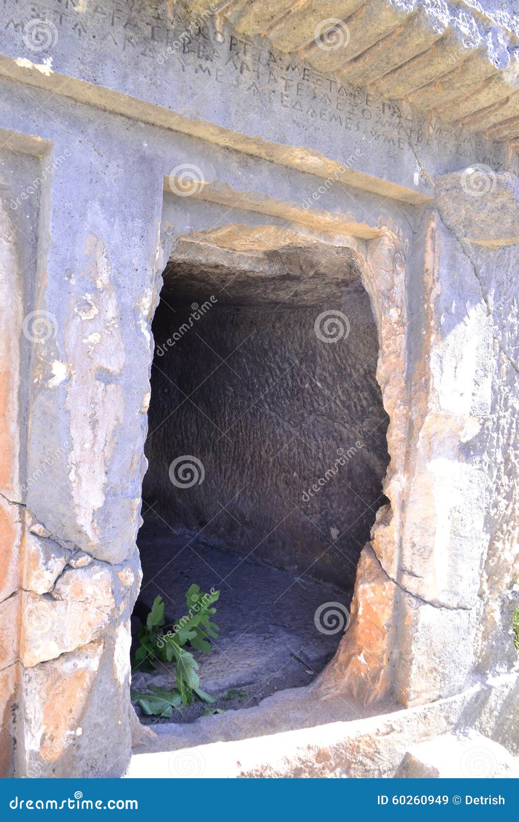 Ancient rock tomb stock image. Image of tombs, architecture - 60260949