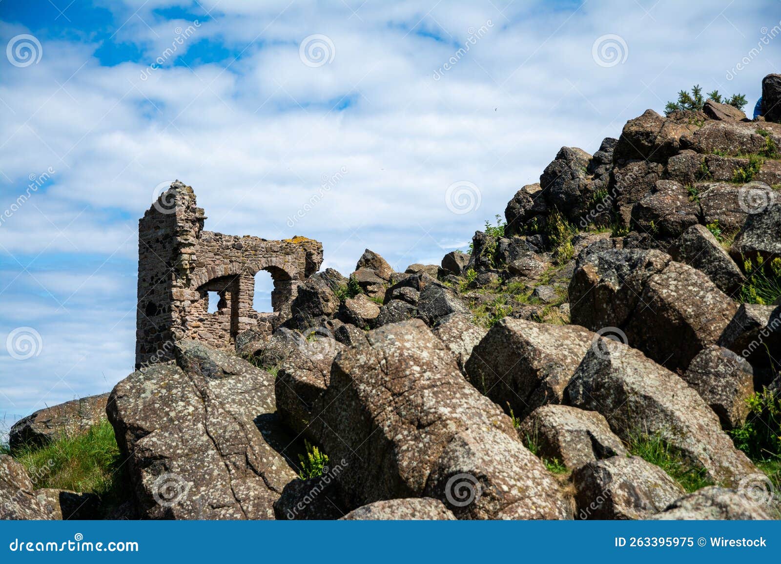 Ancient Rocky Formation on the Hill Stock Image - Image of ruin, castle ...