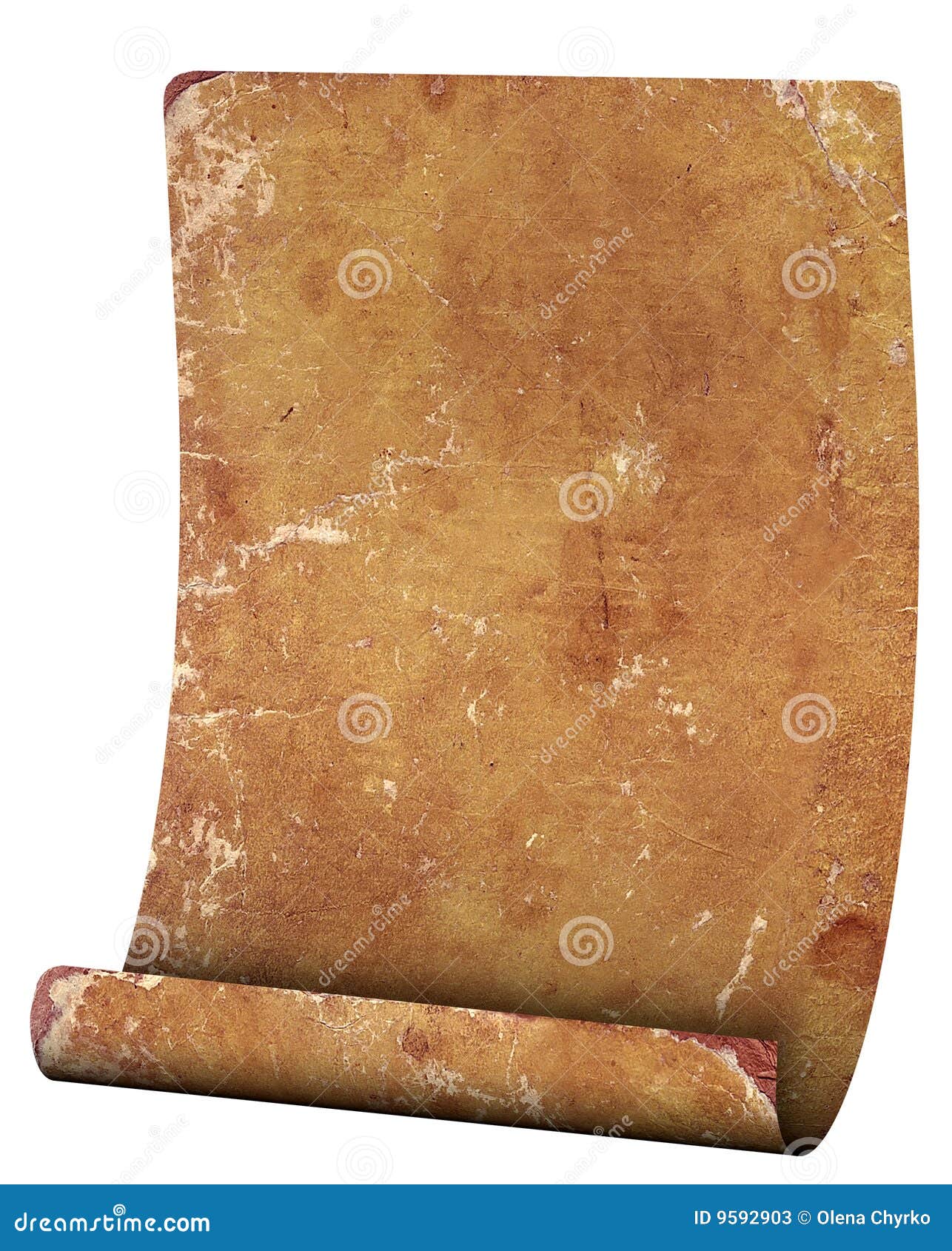 Ancient Map In Roll Black And White Vector Illustration Isolated ...