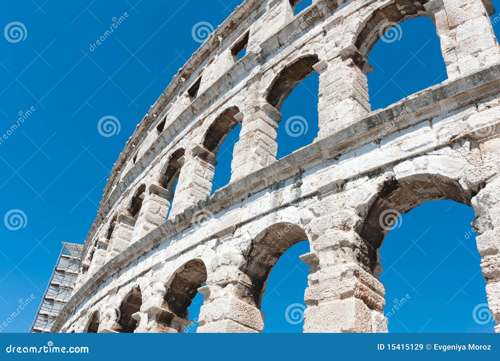 Ancient Roman Amphitheater stock image. Image of beautiful - 15415129