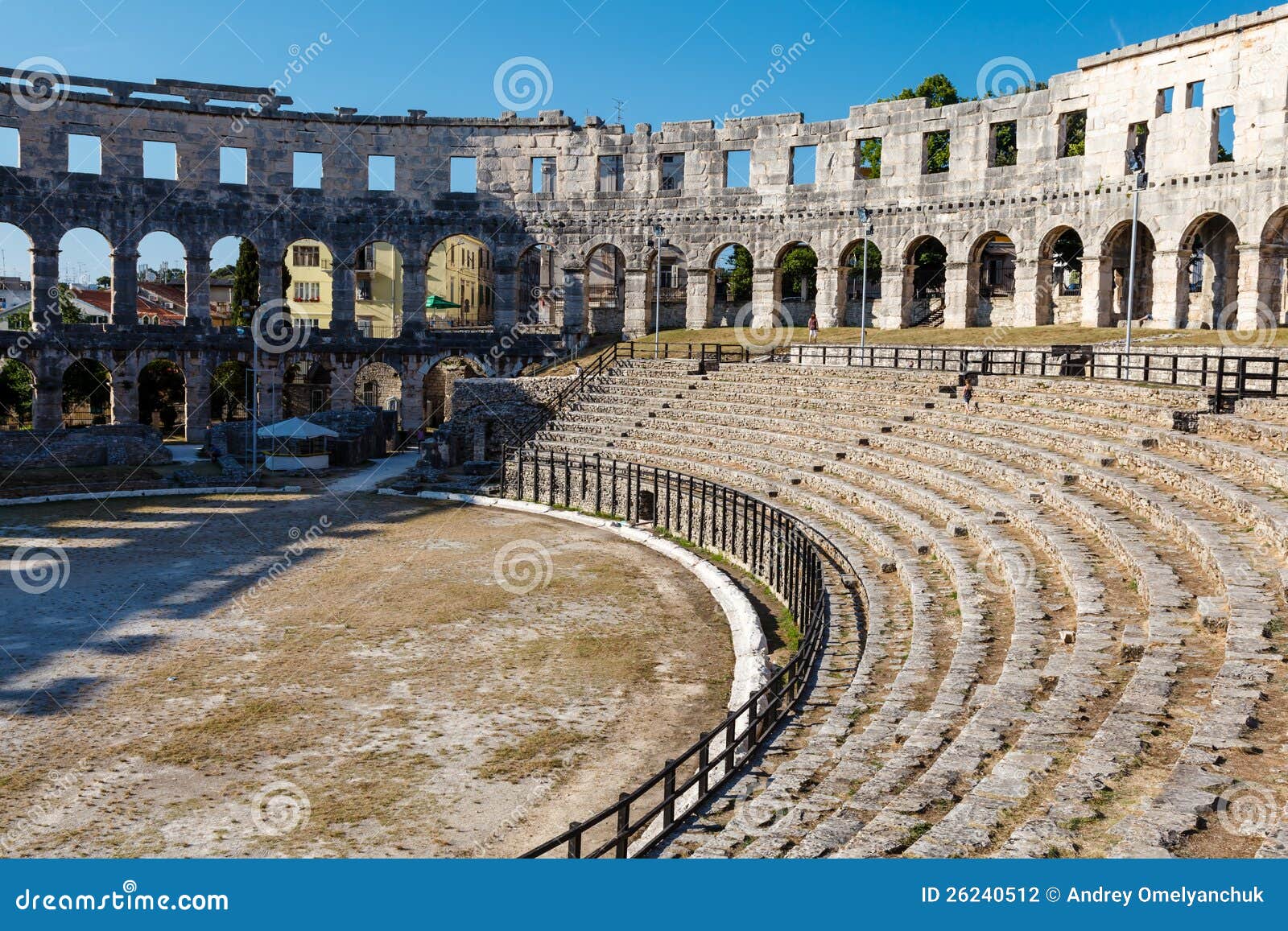 Ancient Roman Amphitheater In Pula Stock Photography - Image: 26240512