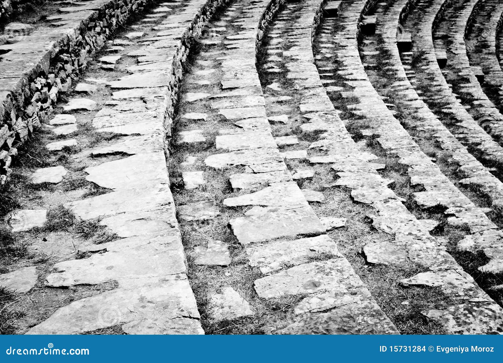 Ancient Roman Amphitheatre Rows Royalty-Free Stock Image ...