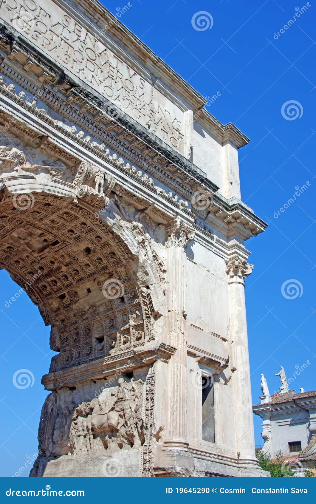 Ancient roman arch stock photo. Image of domitian, historical - 19645290