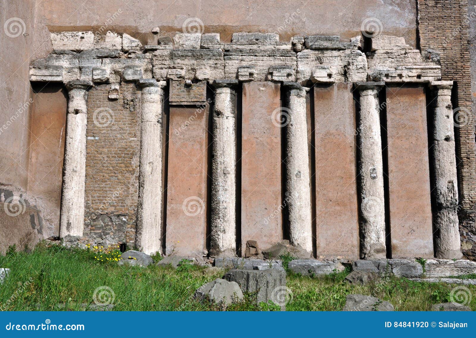 Ancient Roman Architectural Details Stock Photo - Image of greek, brick ...