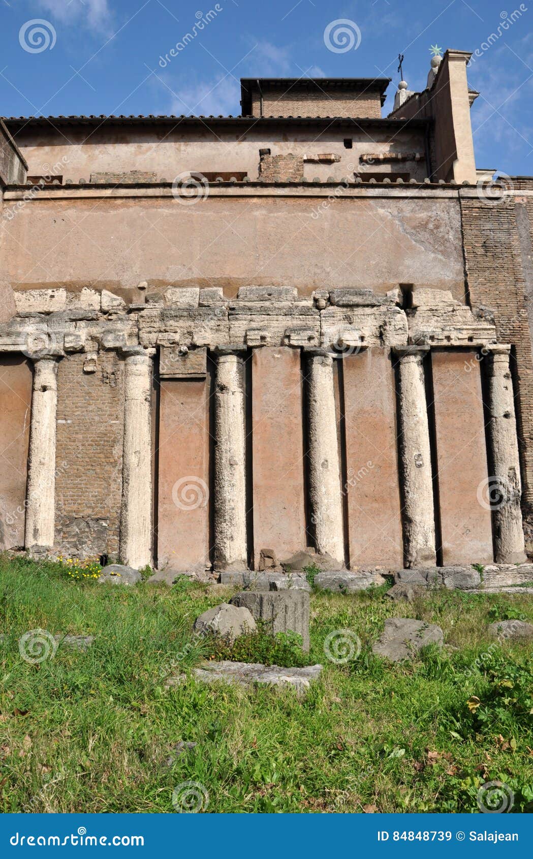 Ancient Roman Architectural Details Stock Image - Image of history ...