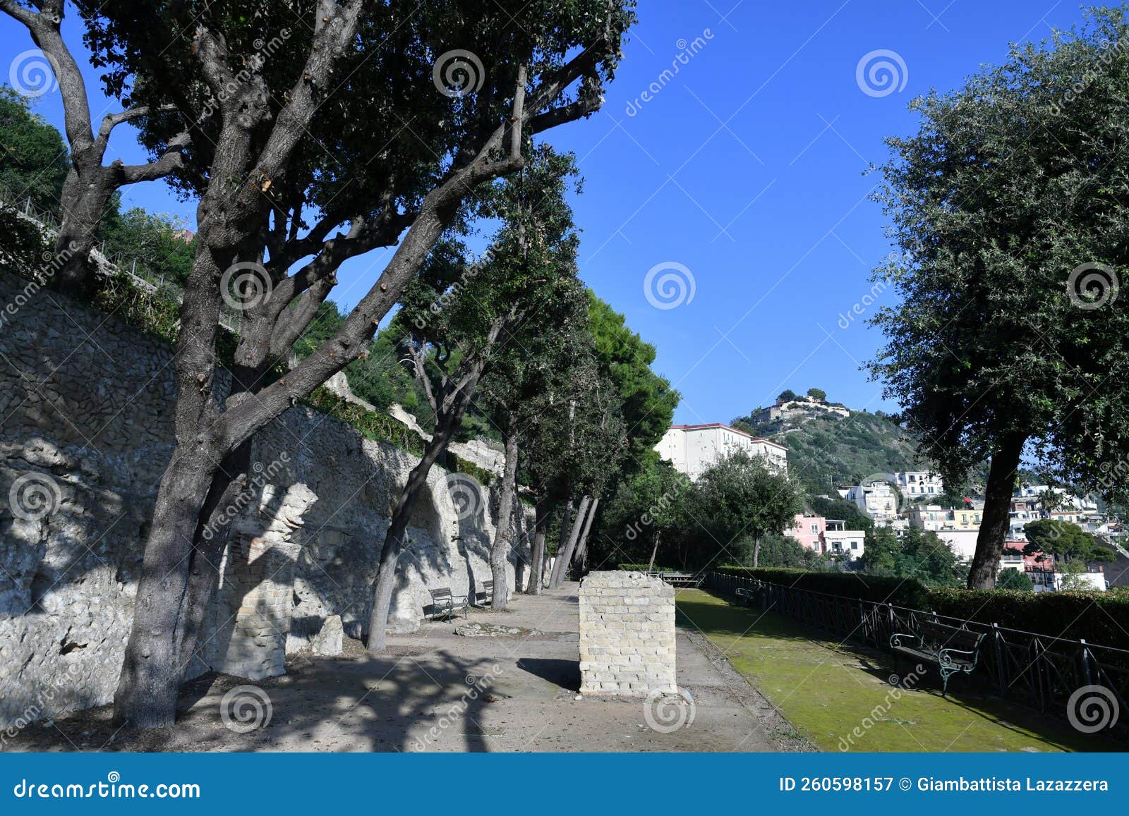 The Ancient Roman Baths of Baia, Italy. Stock Image - Image of monument ...