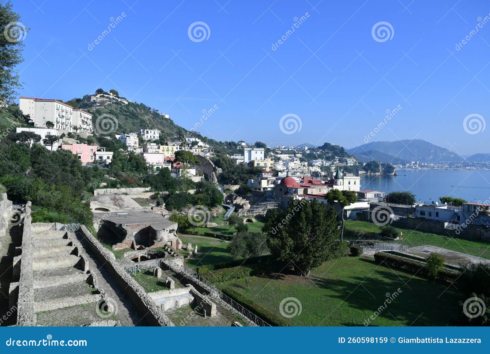 The Ancient Roman Baths of Baia, Italy. Stock Image - Image of europe ...